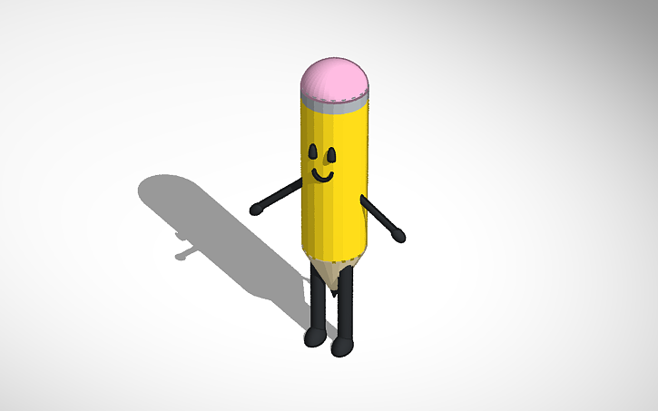 3D design BFDI pencil - Tinkercad