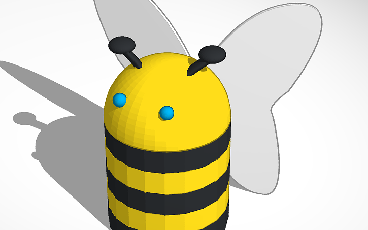3D design abeja - Tinkercad
