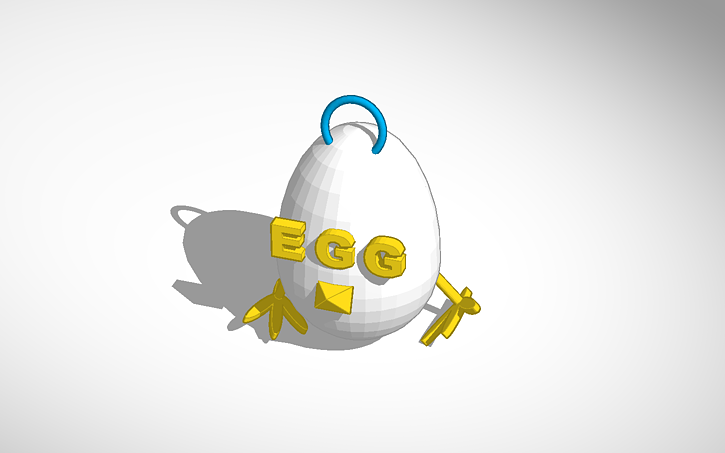 3D design THE EASTER EGG - Tinkercad