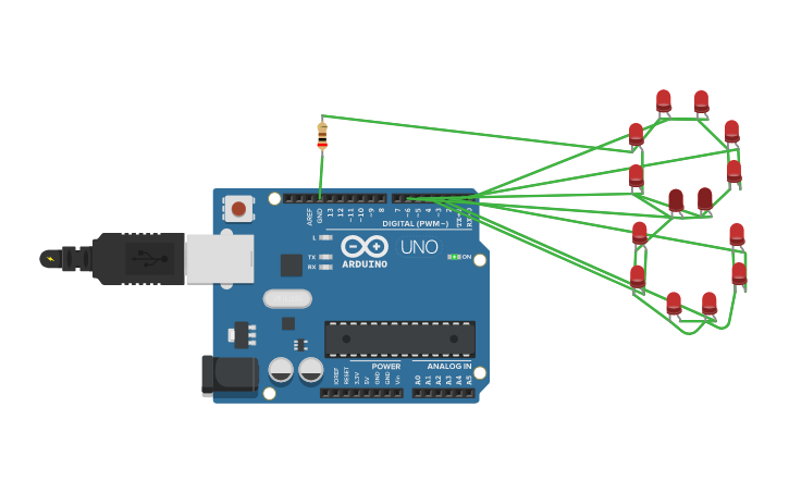 Circuit design Rune Delabie 2D oef 4 | Tinkercad
