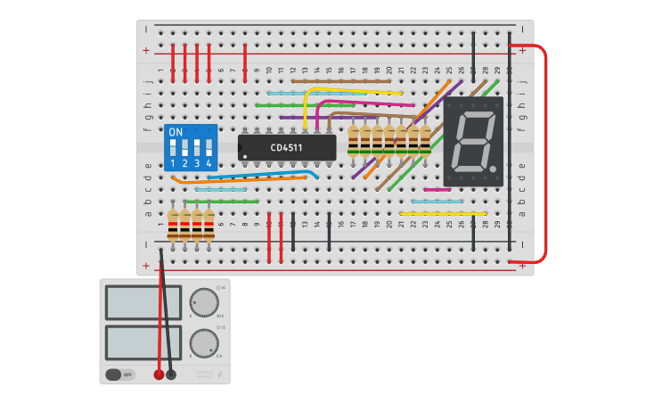Circuit design DECODER_Catangay | Tinkercad