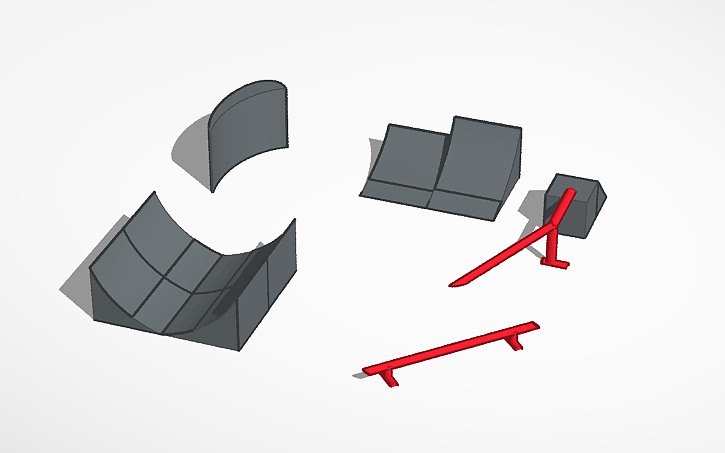 3D design Skate park - Tinkercad