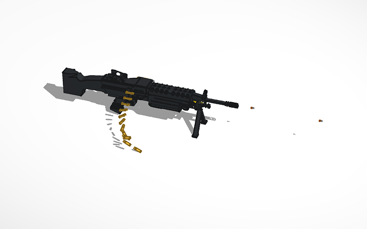 3D design M-240 machine gun | Tinkercad