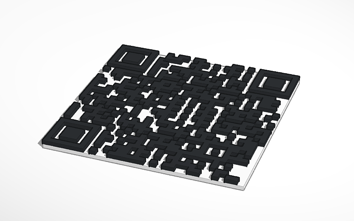 3D design QR Code - Tinkercad