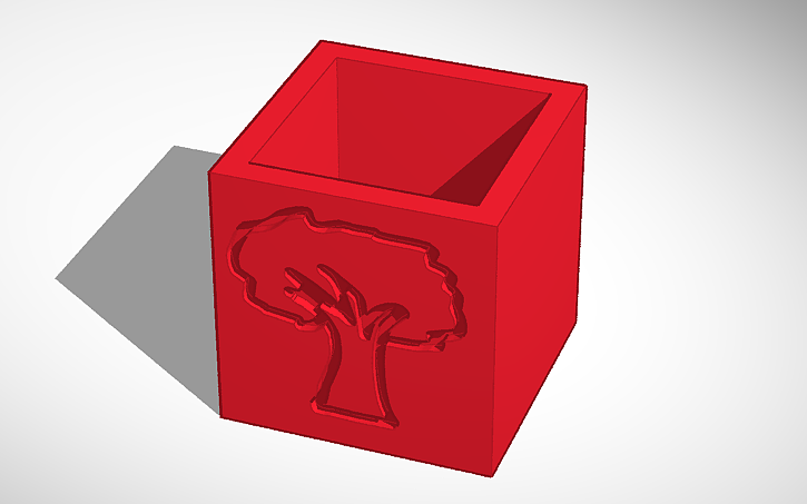 3D design flower pot | Tinkercad
