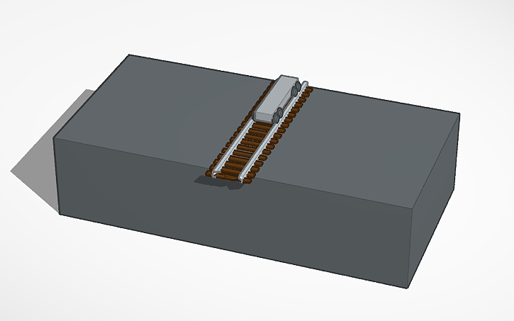 3D design Train Derailer Challenge - Tinkercad