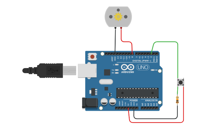 Circuit Design Commande Moteur Avec Bp Zaksim Tinkercad