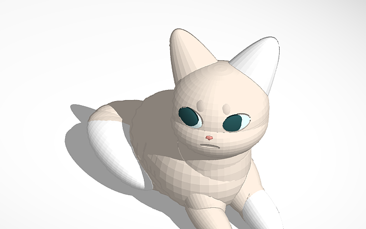 3D design Cute Cat! - Tinkercad