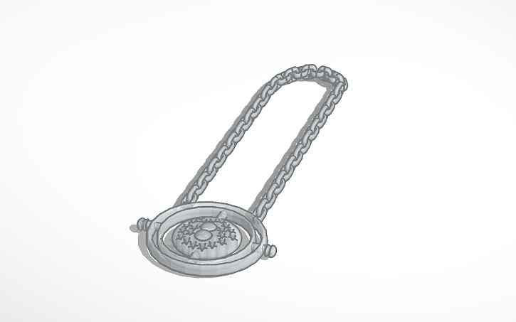 3D design Time turner - Tinkercad
