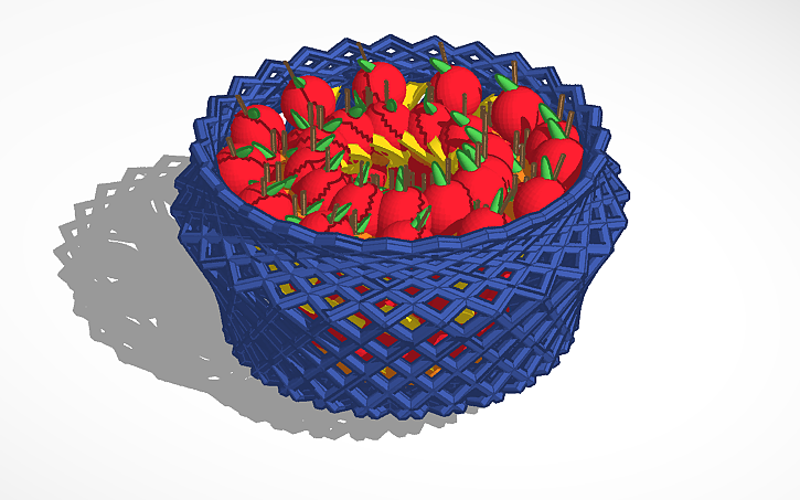 3D design Fruit basket - Tinkercad