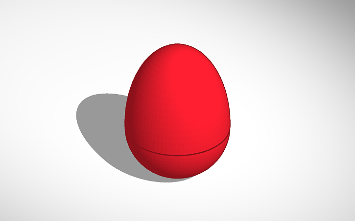 3D design egg - Tinkercad