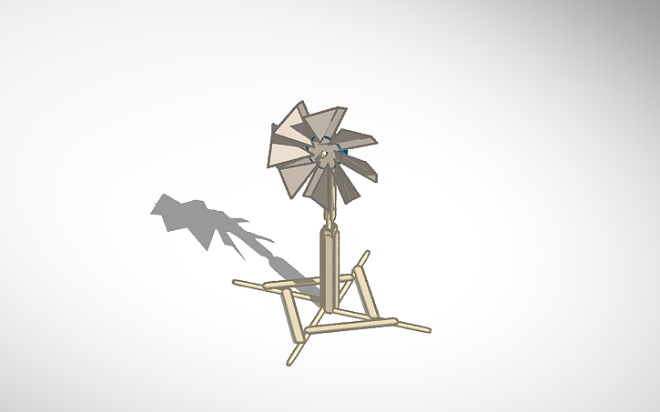 3D design Homemade Windmill - Tinkercad