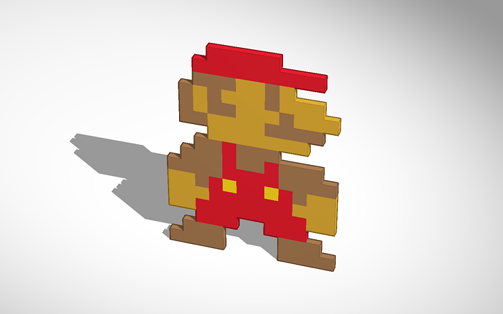 3D design Pixel Mario (Retro) | Tinkercad
