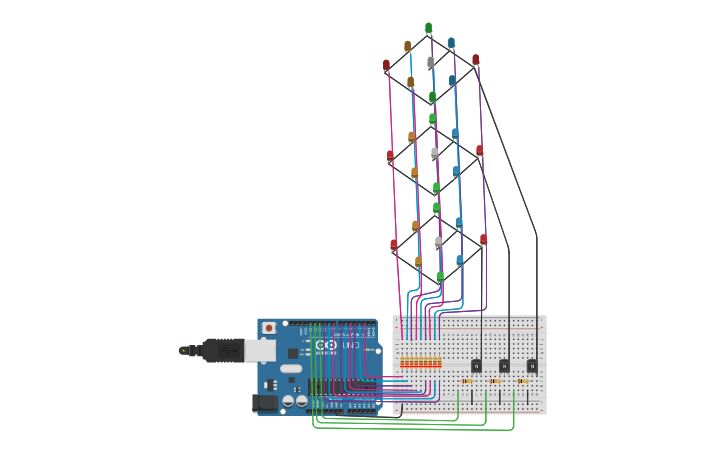 Circuit design Led | Tinkercad