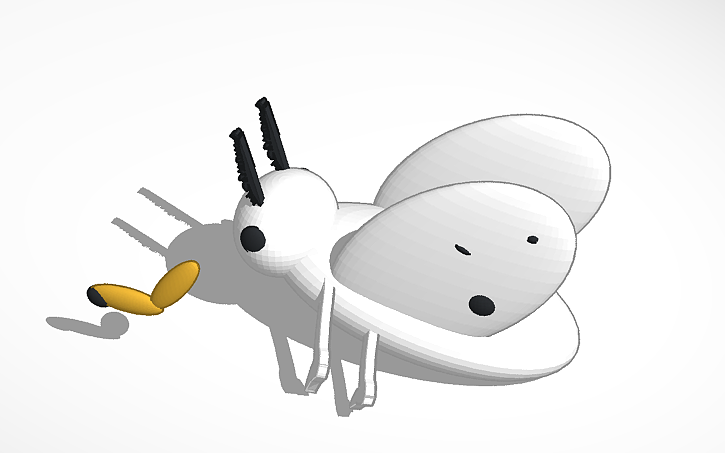 3D design Poodle Moth - Tinkercad