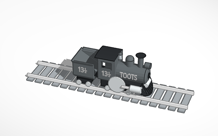 3D design 2-2-2 No. 13 1/2 Toots - Tinkercad