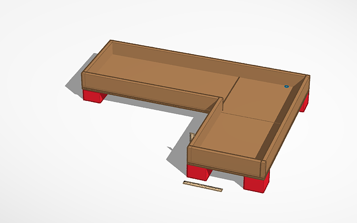 3D design Patio Planter box - Tinkercad