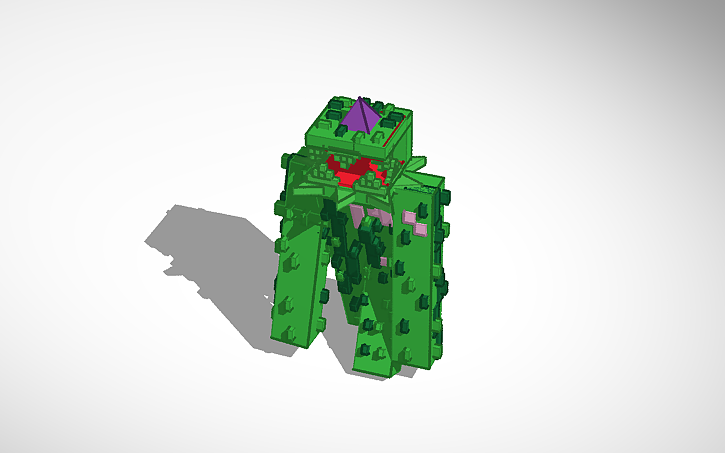 3D design minecraft dungeons the jungle awakens vine monster | Tinkercad