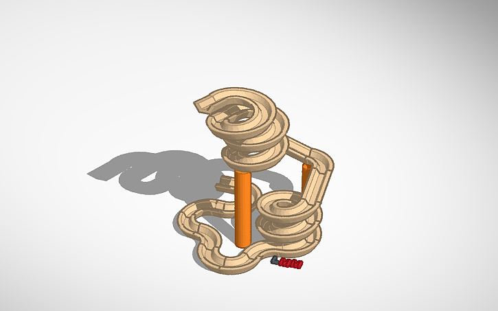 3D design marble run - Tinkercad