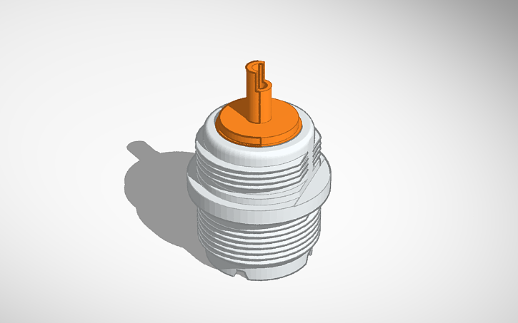 3D design so239 bulkhead connector - Tinkercad
