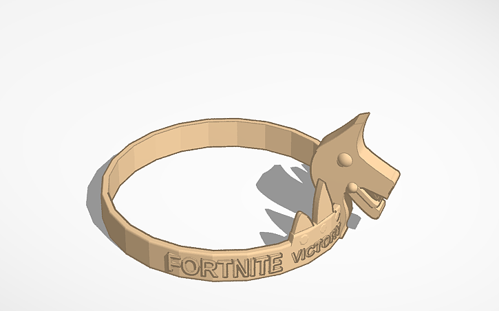 3D design Fortnite Victory Crown - Tinkercad