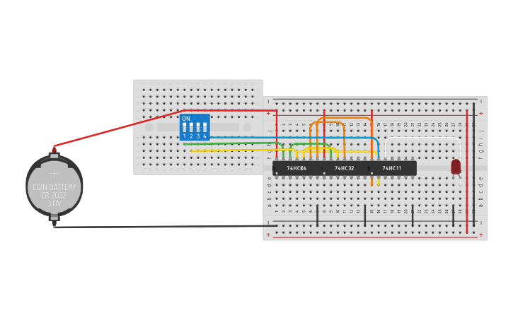 Circuit design Circuito lógico 1 | Tinkercad
