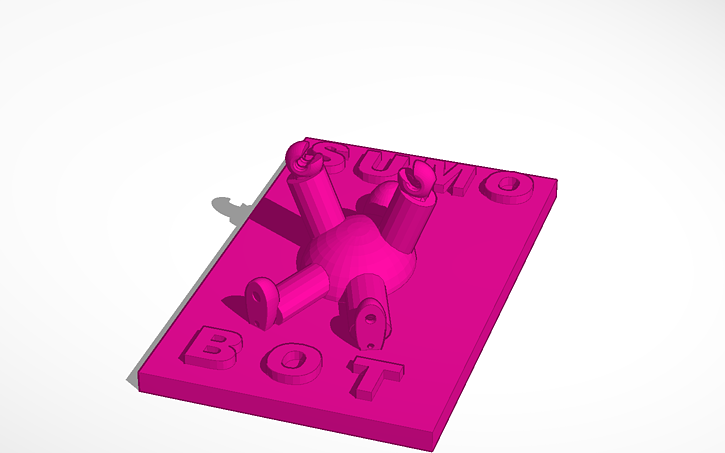 3D design Sumo Bot - Tinkercad
