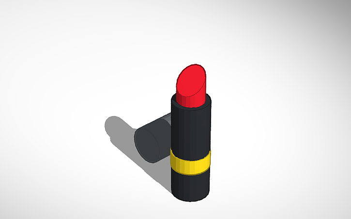 3D design lipstick - Tinkercad