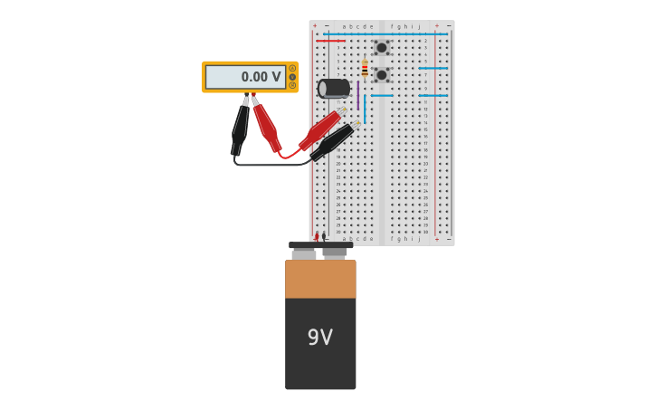 Circuit Design Capacitor Charging Tinkercad