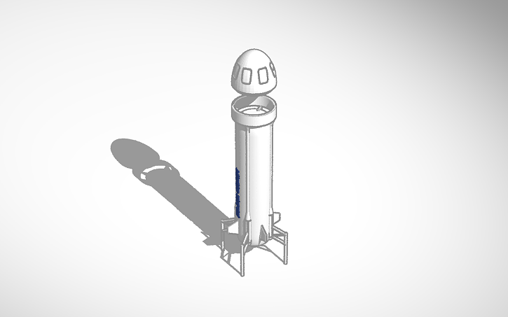 3D design Blue Origin Blue New Shepard | Tinkercad