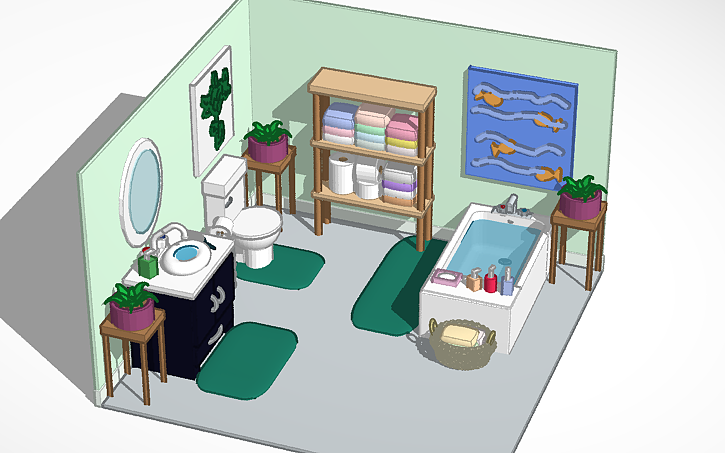 3D design The Bathroom - Tinkercad