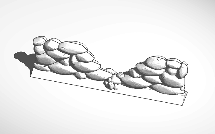 3D design Stone Wall - Tinkercad