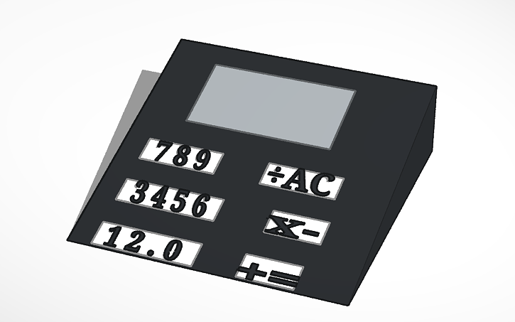 3D design Cash register - Tinkercad