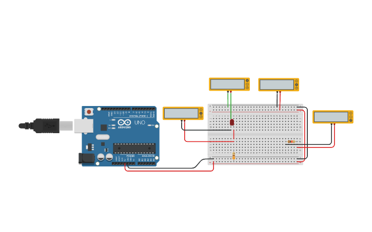 Circuit design Actividad #4 - Tinkercad