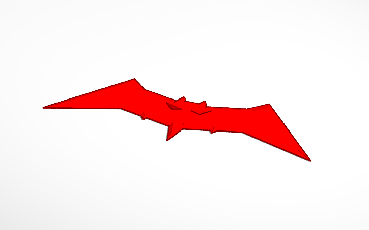 3D design Red Hood Batarang - Tinkercad