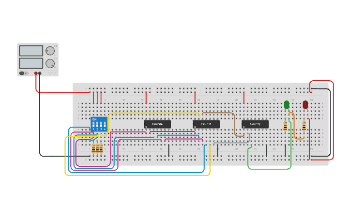 Circuit design SEMAFORO - Tinkercad