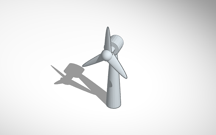3D design Wind turbine - Tinkercad