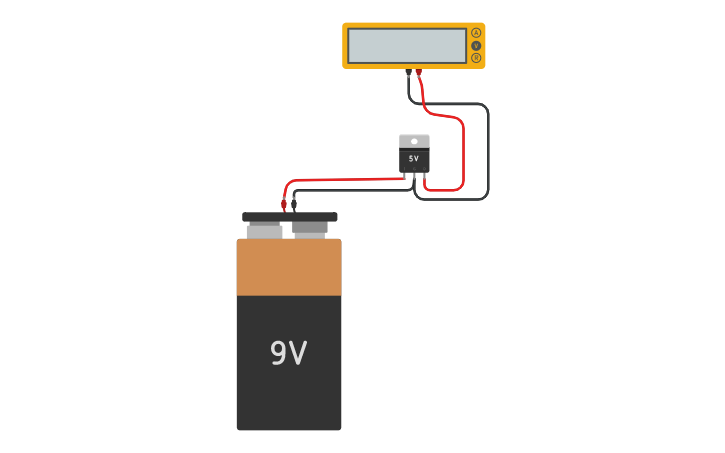 Circuit design voltage regulator - Tinkercad