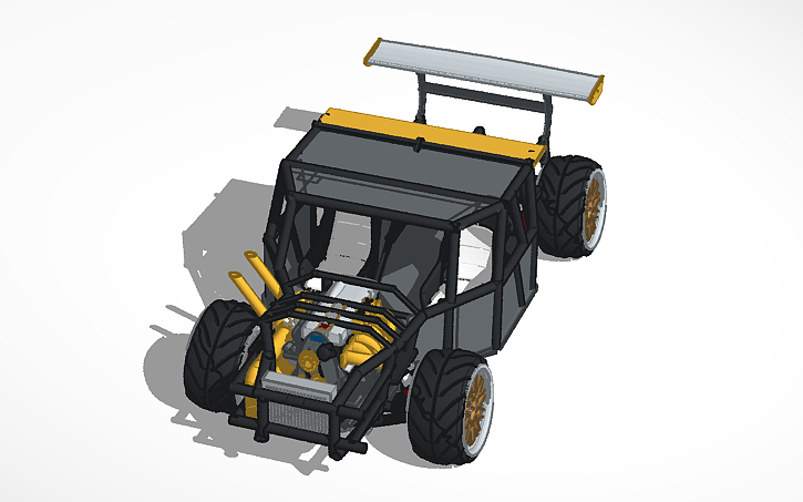 3D design drift chassis thingy majigger - Tinkercad