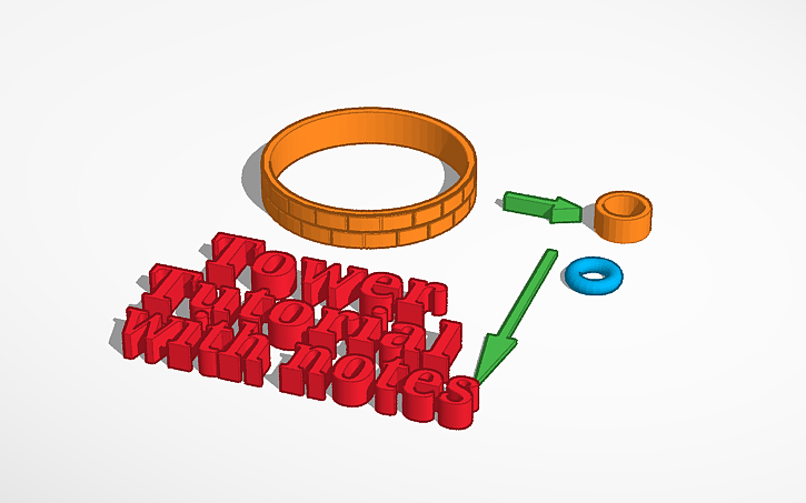 3D design Tower with Grout Tutorial - Tinkercad