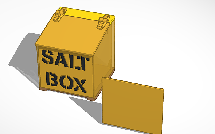 3D design 3" cubed Salt Box | Tinkercad