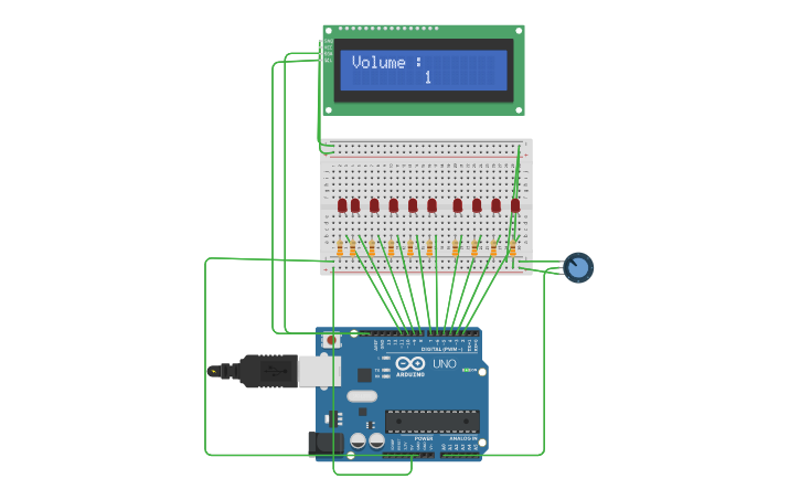 Circuit design barra de led do schiavinato - Tinkercad Circuit design barra de led do schiavinato - Tinkercad