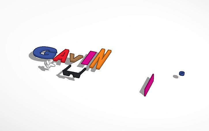 3D design Gavin | Tinkercad