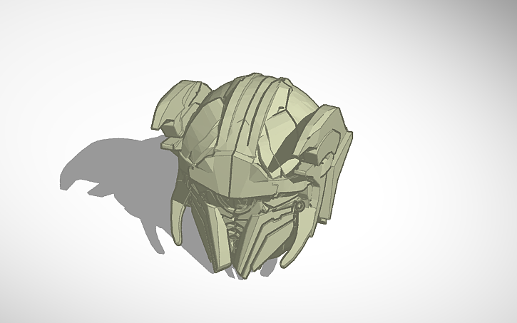 3D design DOTM shockwave head - Tinkercad