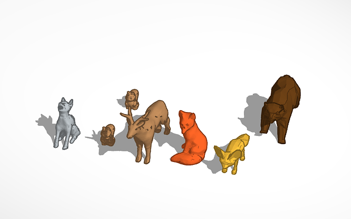 3D design Animals - Tinkercad