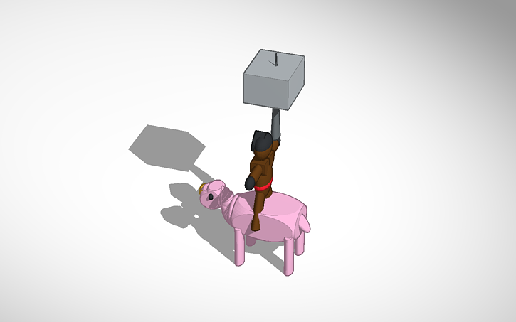 3D design Hog Rider - Tinkercad