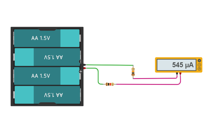 Circuit Design Measuring Current Tinkercad
