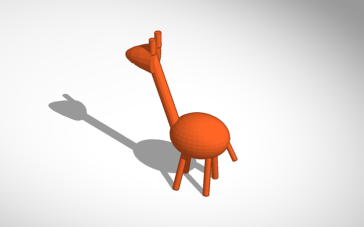 3D design Giraffe | Tinkercad
