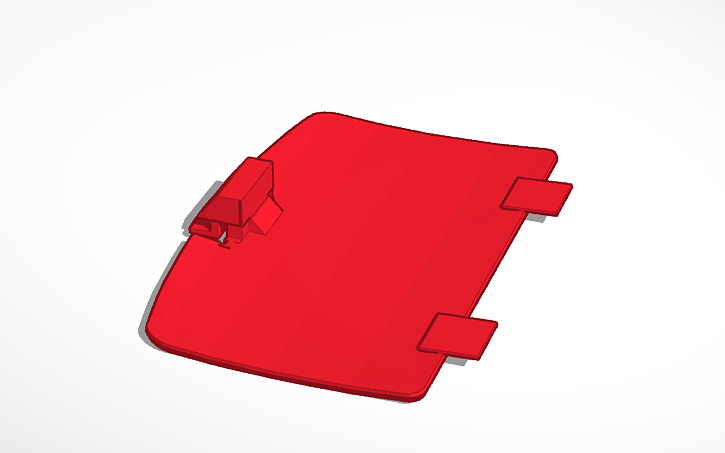 3D design GBC Battery Cover - Tinkercad