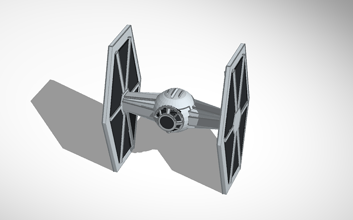 3D design TIE Fighter - Tinkercad